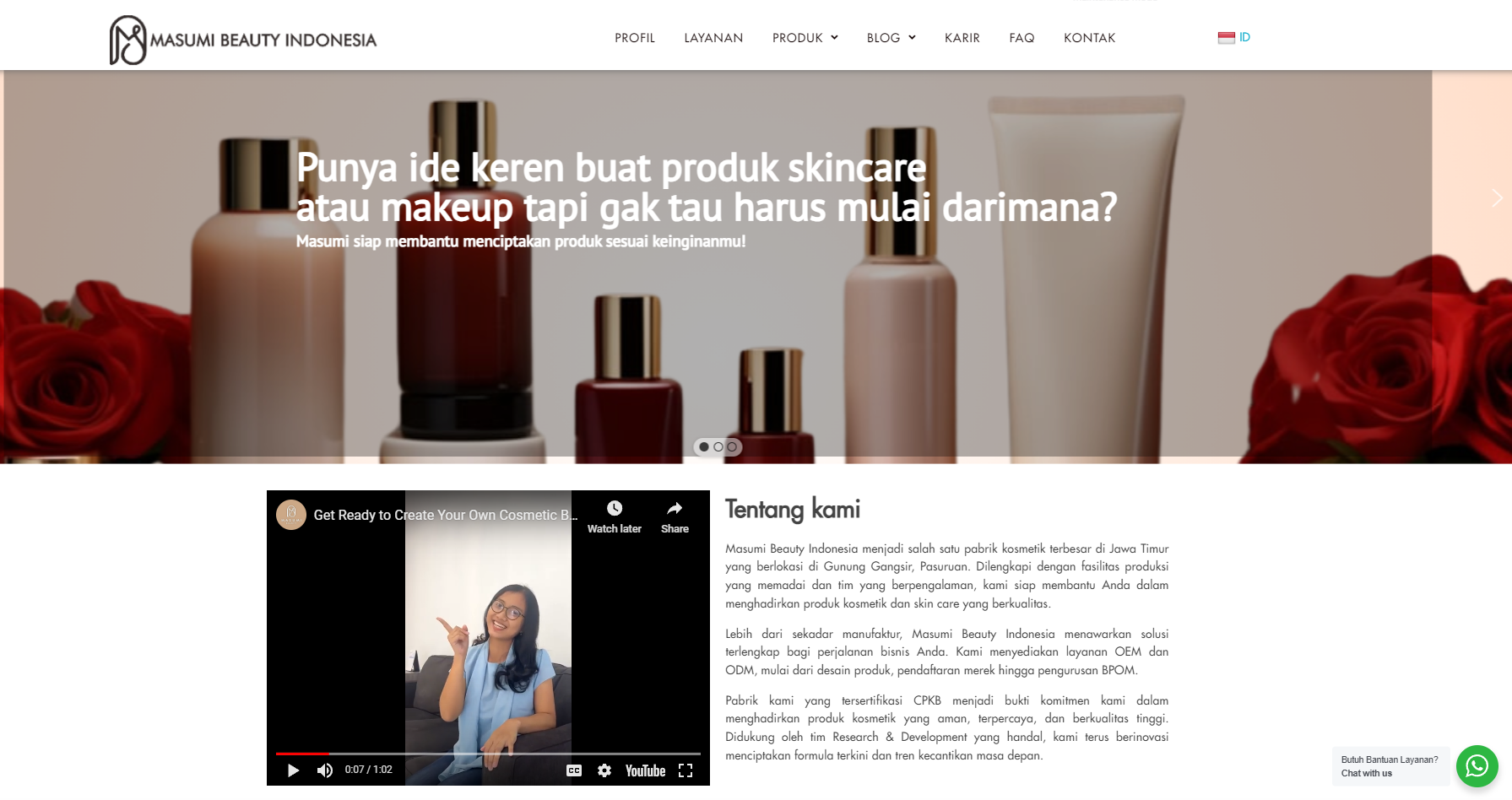 Profil - Masumi Beauty Indonesia | Maklon Kosmetik Terbaik